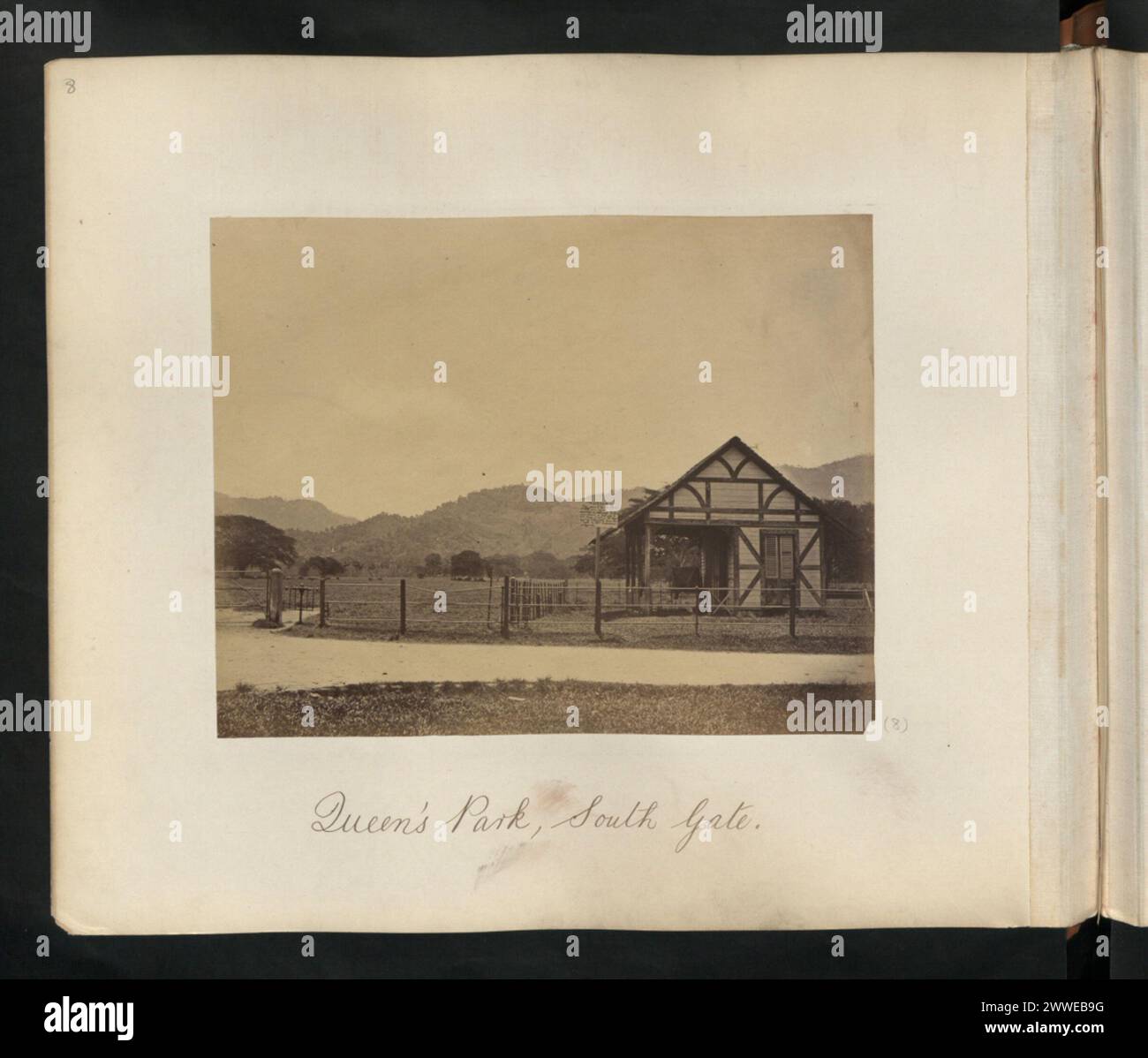 South Gate of Queen's Park in Trinidad and Tobago, showing park ...