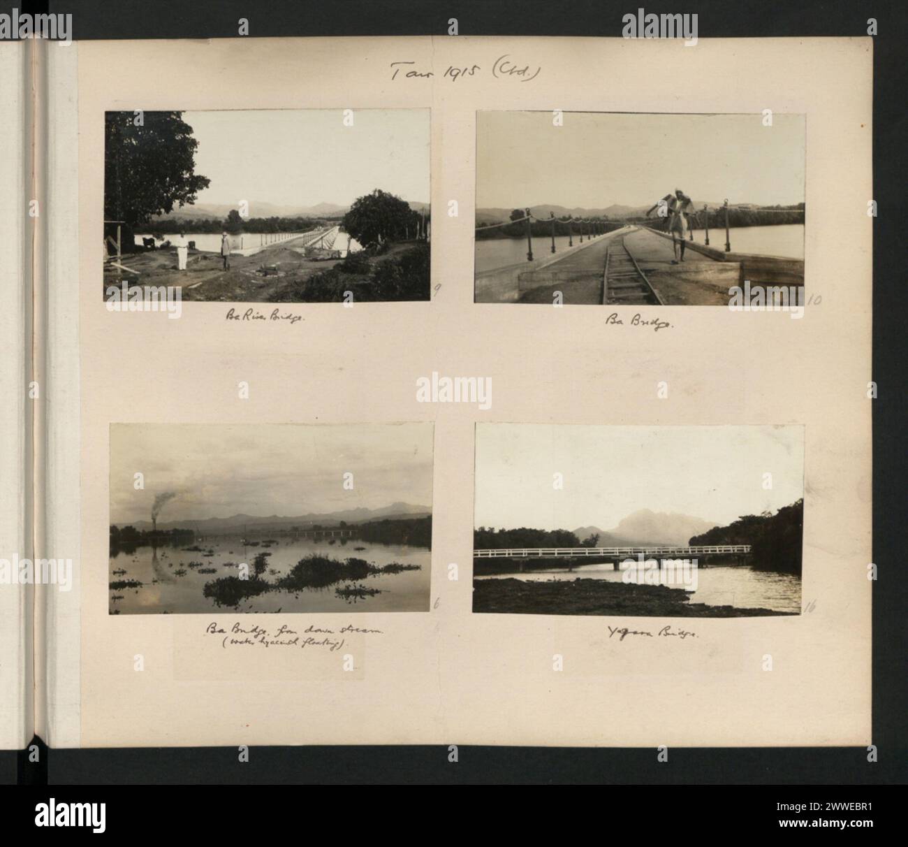 Description: Tour 1915. Ba River Bridge. Location: Ba, Fiji Date: 1915 ...