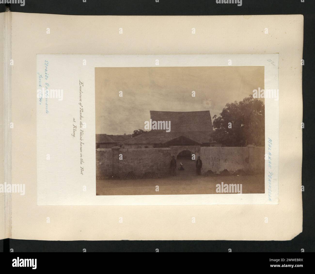 Description: Malayan Peninsula. Enclosure of Tunku dia Udin's house in ...