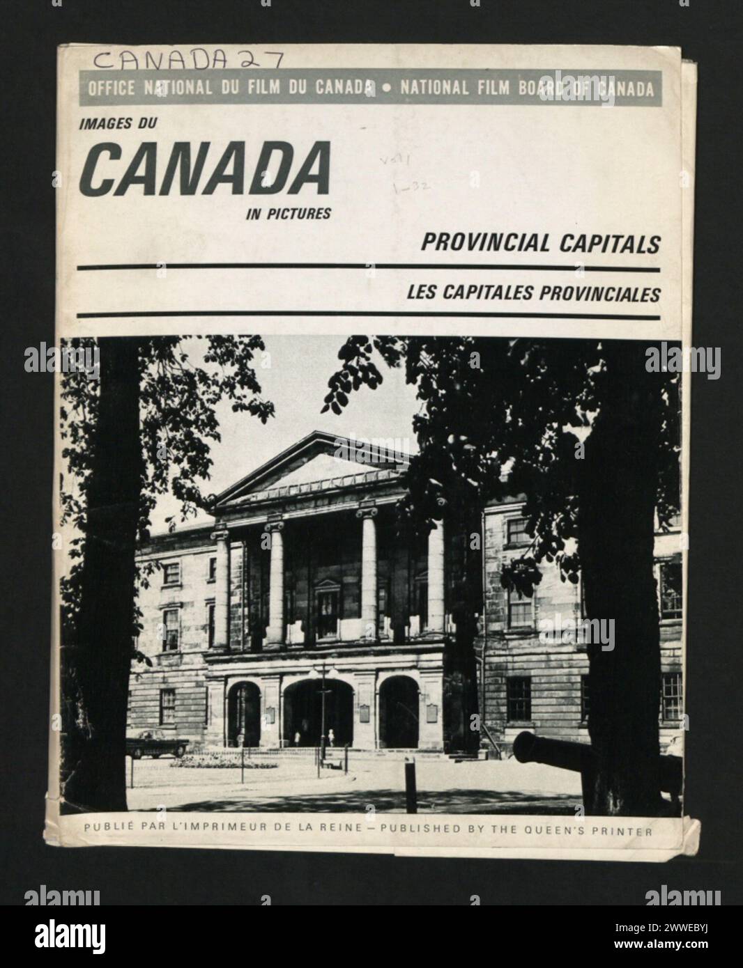 Canada is shown in 1963 with images of its provincial capitals ...