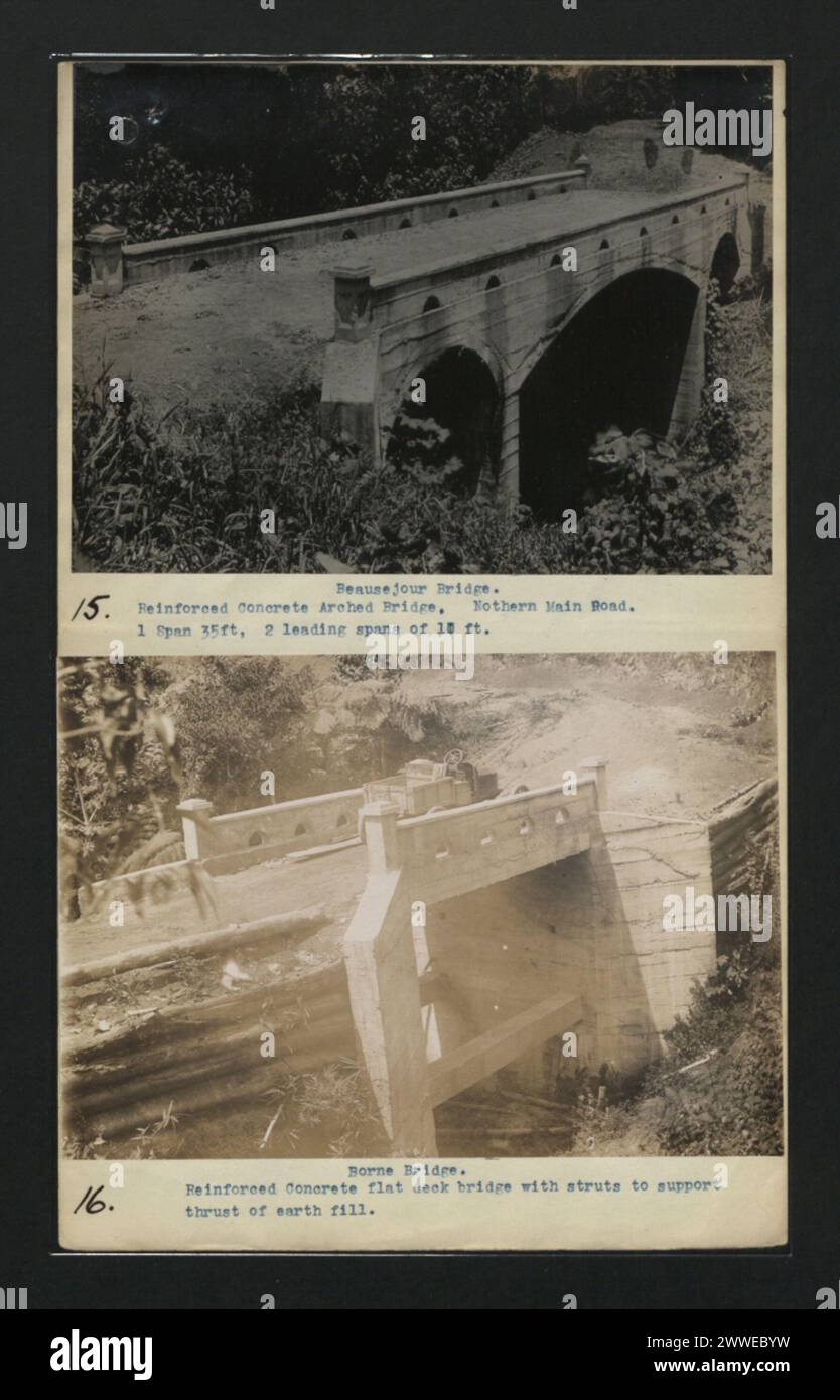 Description: Beausejour Bridge. Reinforced Concrete Arched Bridge ...