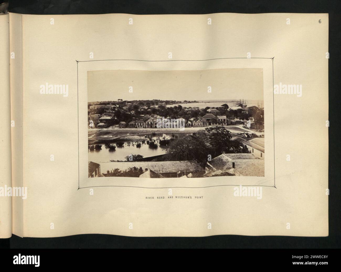 River Road extending to Needham's Point in Barbados, showing roads ...