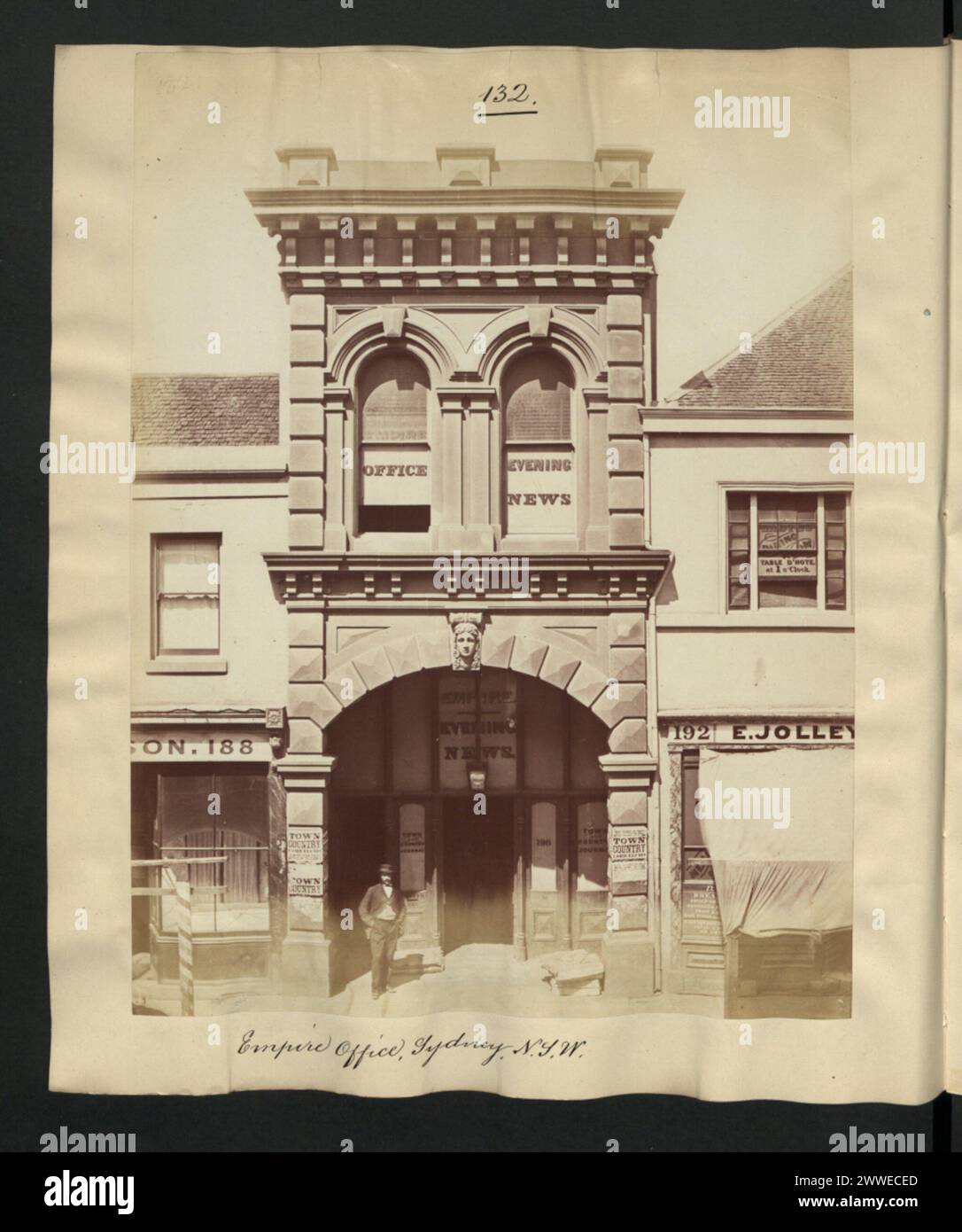Empire Office in Sydney, New South Wales in 1870, a commercial building ...