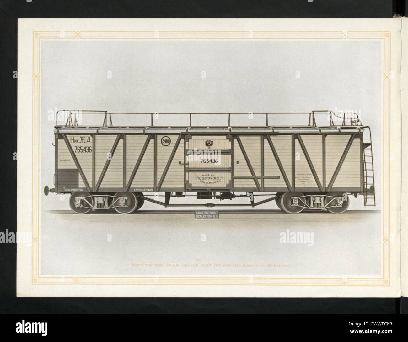 Description: The Eastern Car Company Limited. Forty-ton steel-frame box ...