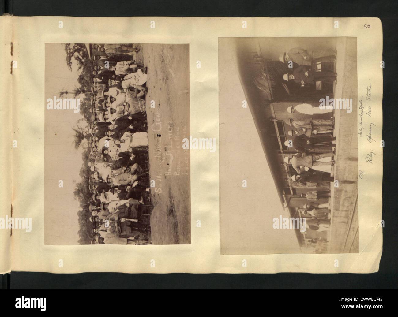 Photograph of Sir William Neville Geary and Hon'ble R. Little at the ...