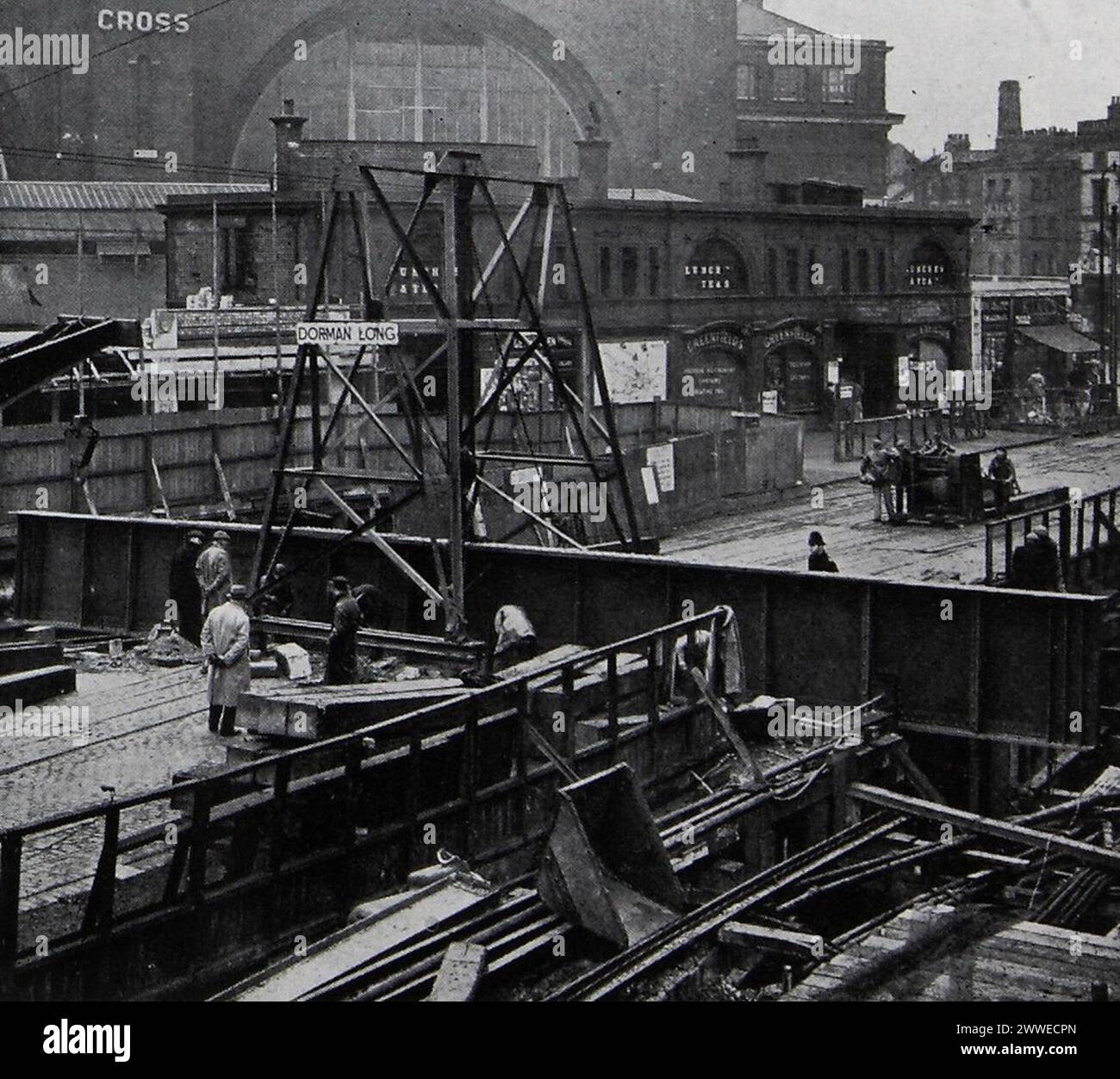 King's Cross station underwent reconstruction works in London during ...