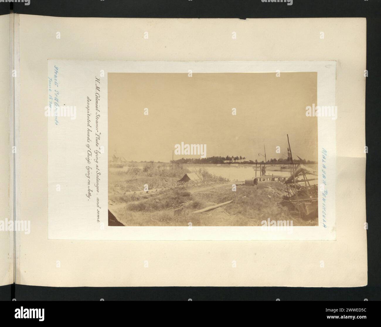 Image of H.M. Colonial Streamer 'Pluto' at Salangor, Malaya, June 1874 ...