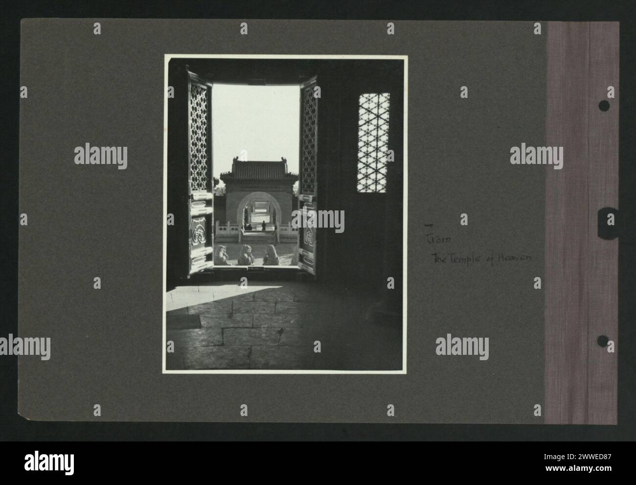 Description: From the Temple of Heaven. Location: Peiping, China Date ...