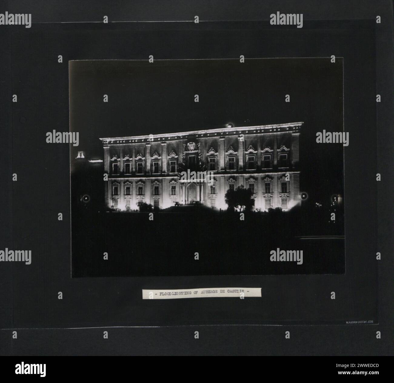 Description: Flood Lighting of Auberge de Castile Location: Malta Date ...