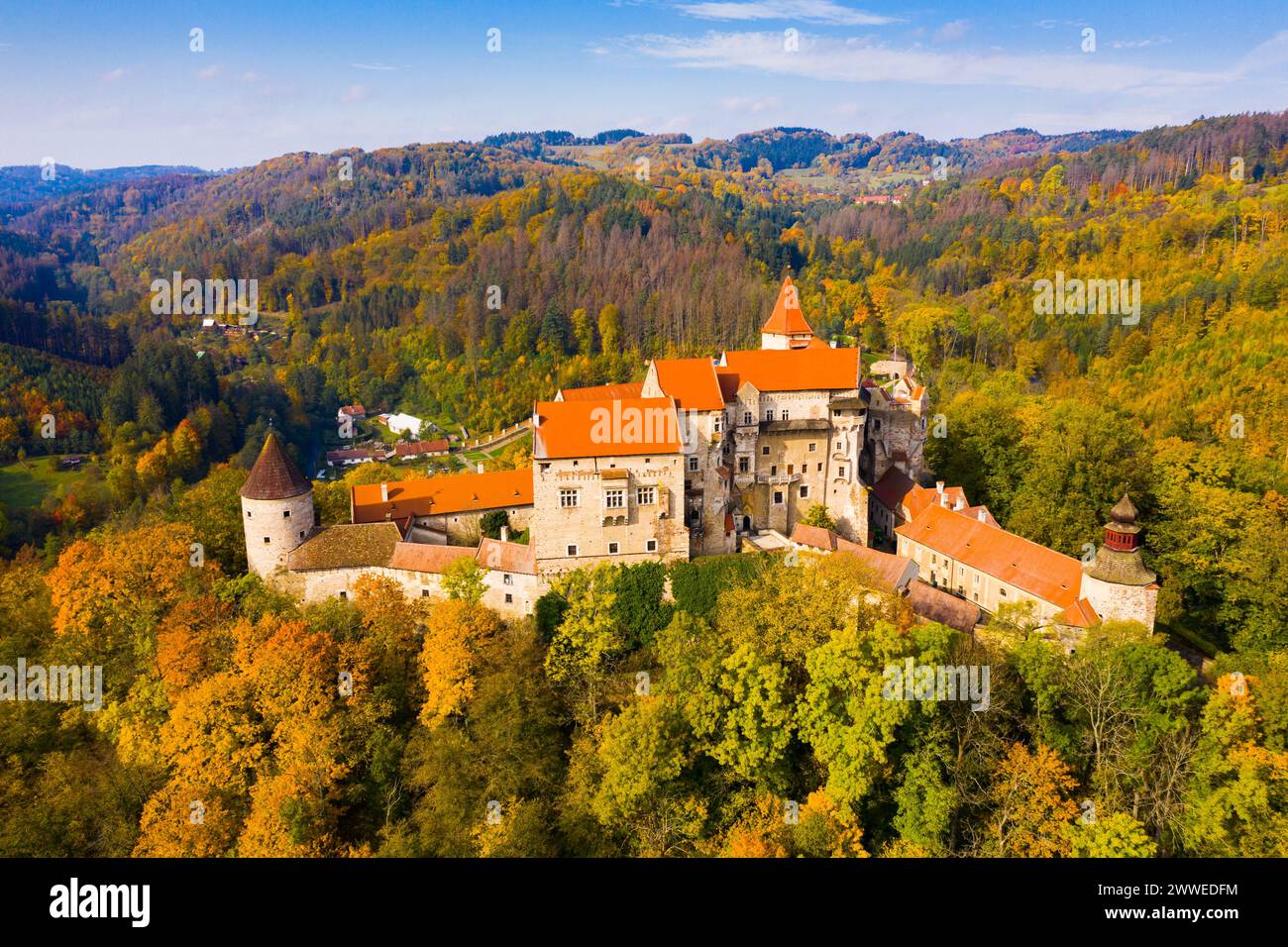 Medieval Pernstejn Castle, Czech Republic Stock Photo - Alamy