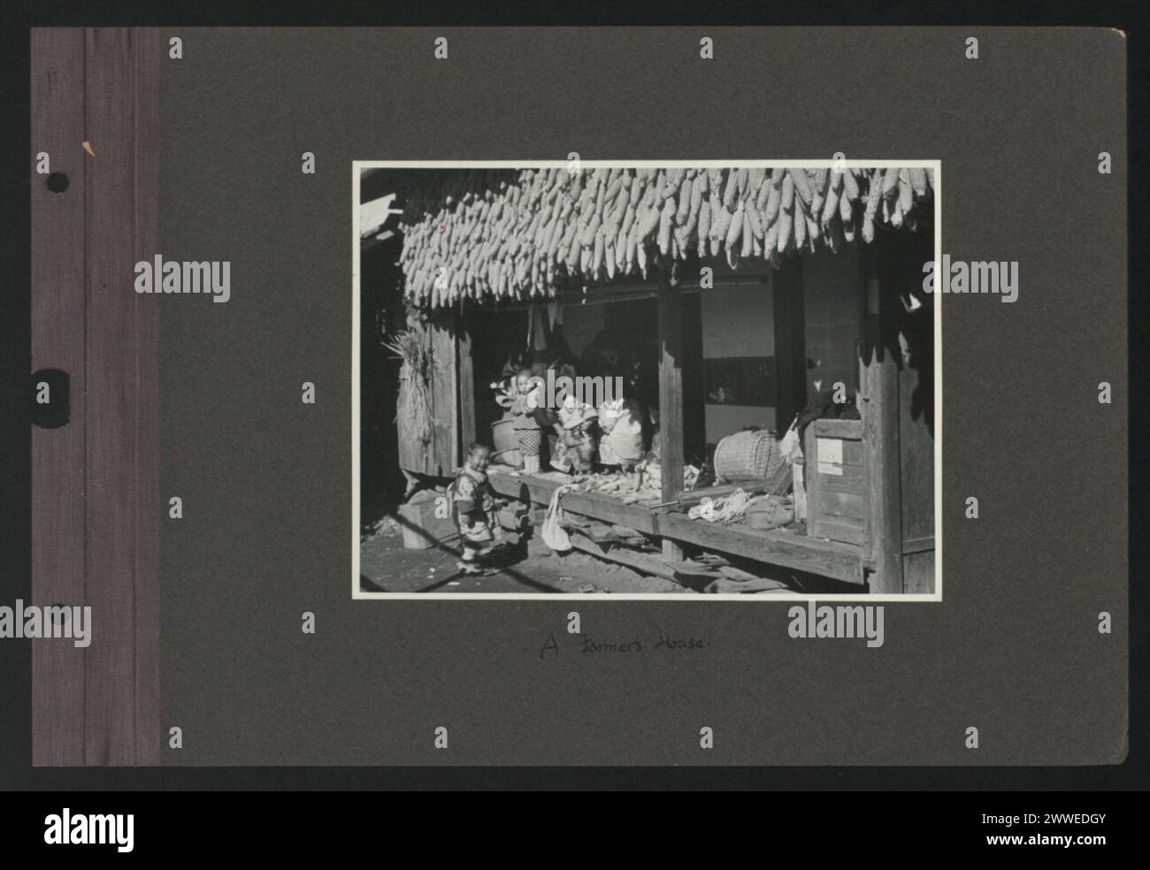Description: A Farmer's House. Location: Japan Date: 1935-1936 japan ...