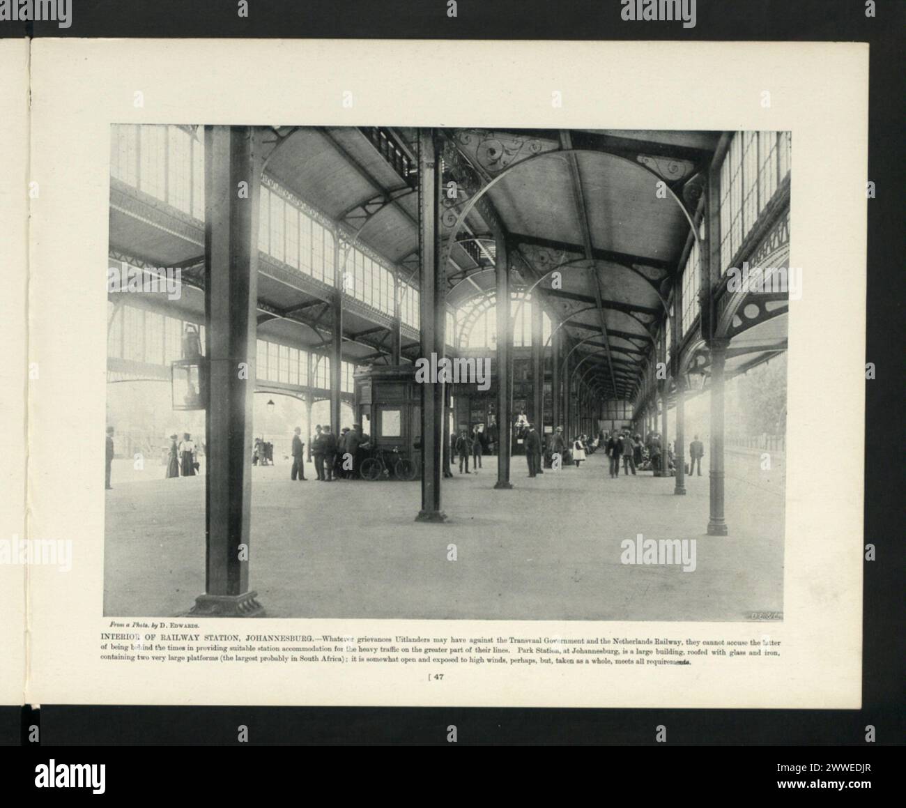 The interior of Johannesburg Railway Station, South Africa, features ...