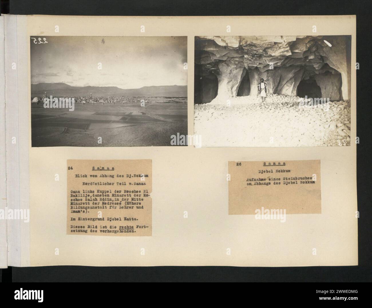 Photographs by Herr Ing. Robert Deutsch show general views of Sanaa ...
