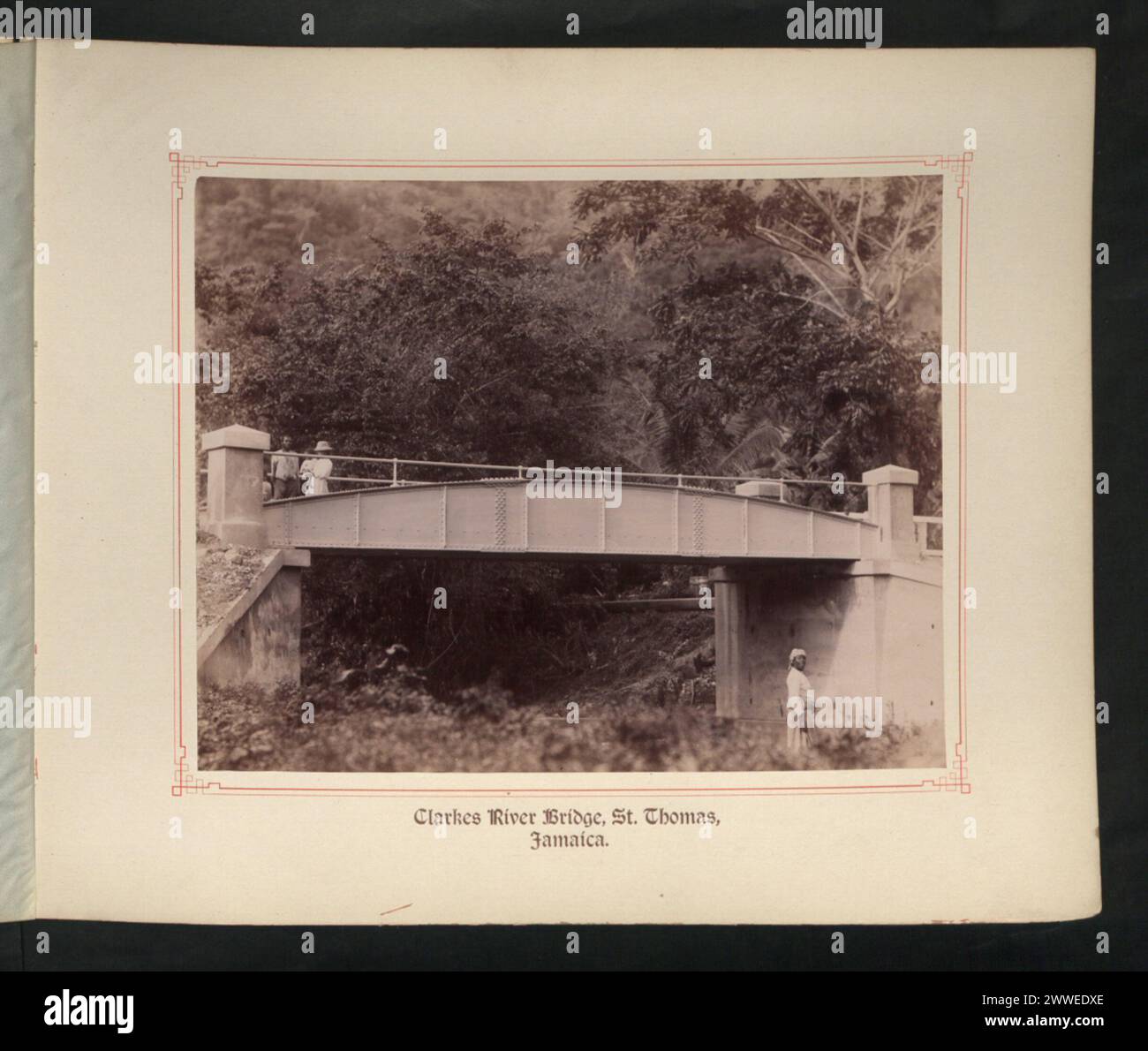 Clarkes River Bridge in St. Thomas, Jamaica, constructed between 1890 ...