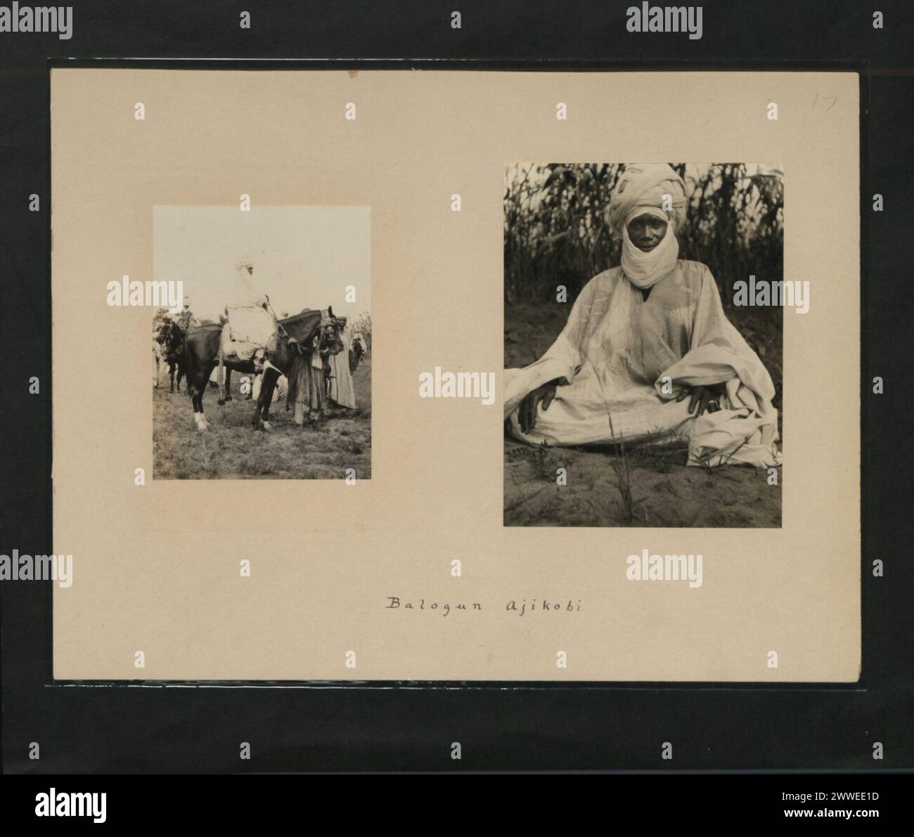 Photographs show Balogun Ajikobi, depicting the traditional military ...