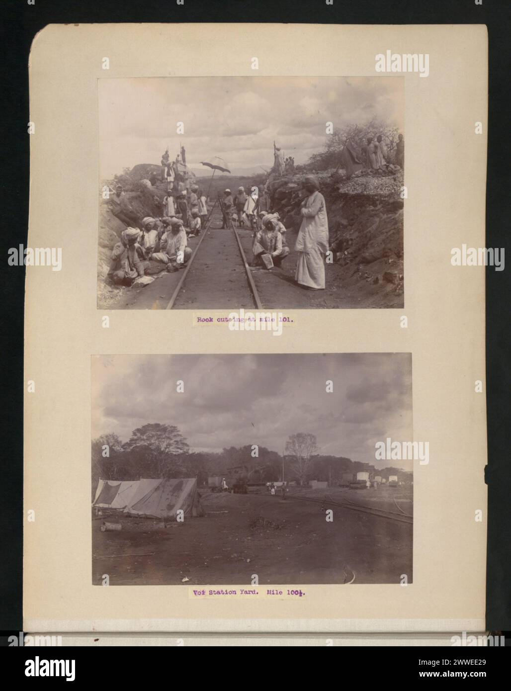 Description: Rook cutting at mile 101. Description: Voi Station Yard ...