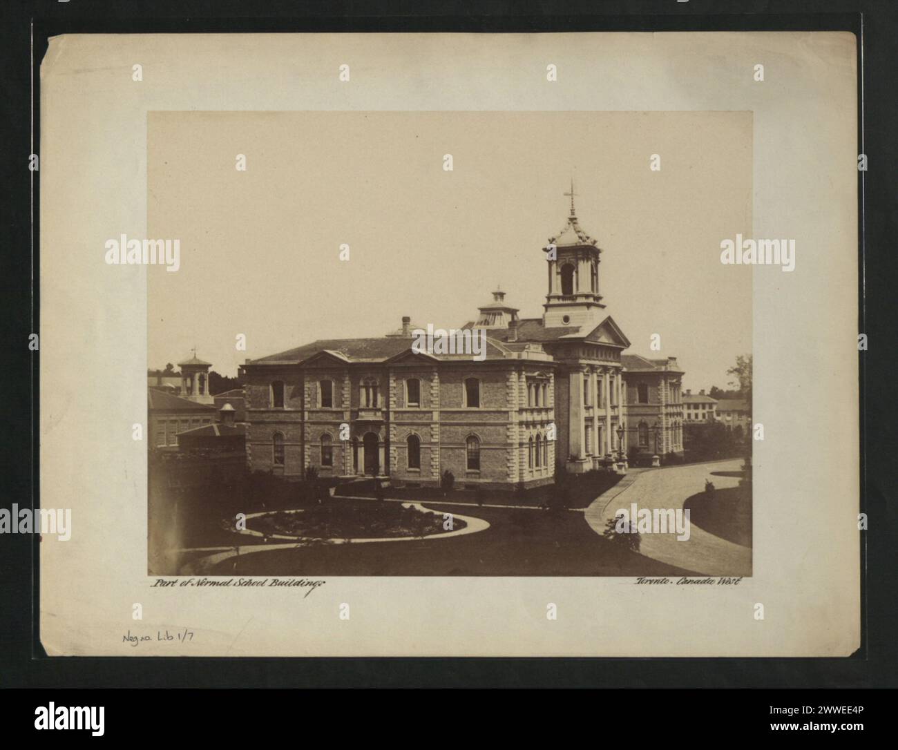 Description: Part of Normal School Buildings. Toronto, Canada West ...