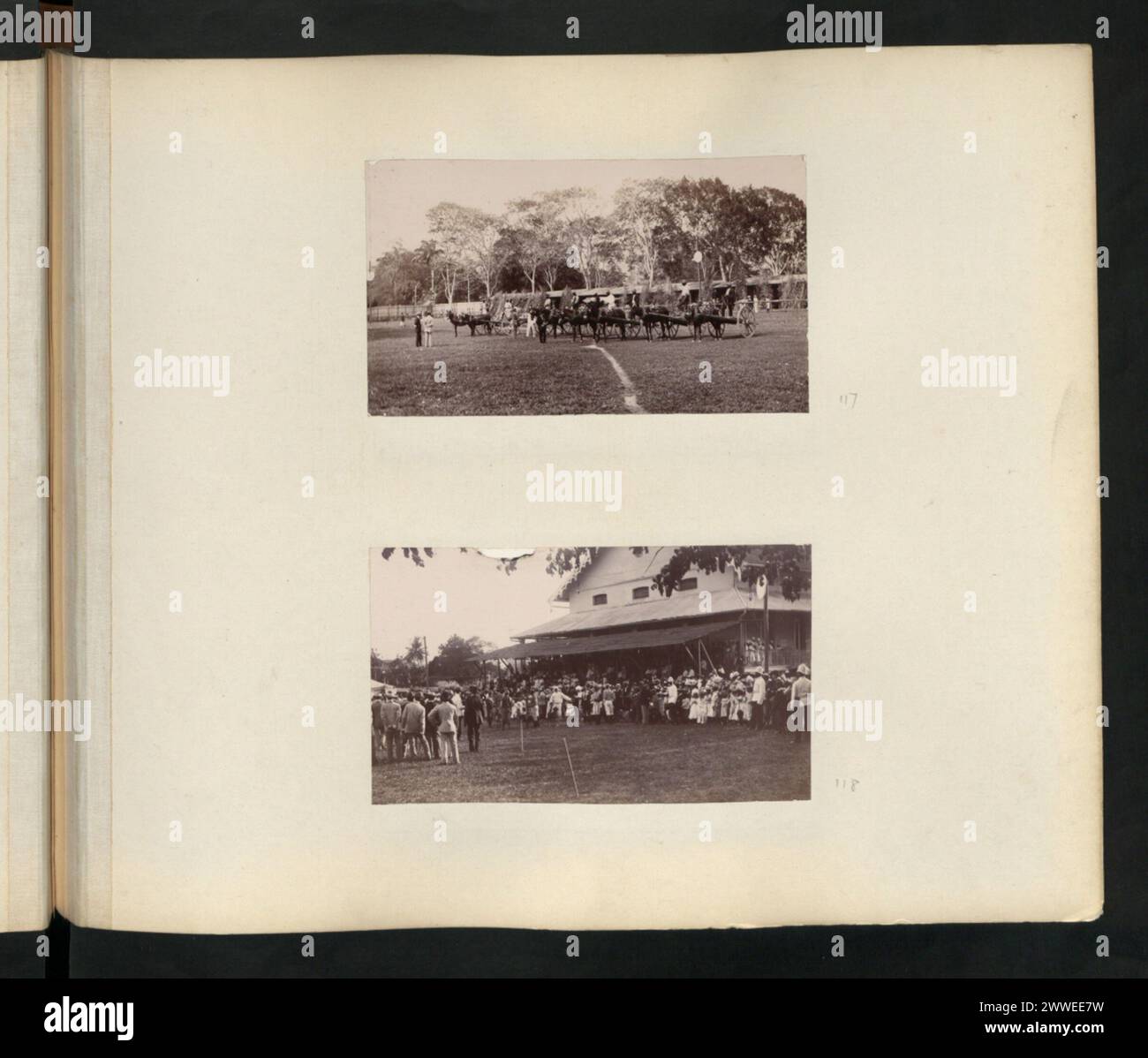 Photograph depicting public buildings, streets, and scenery in Trinidad ...