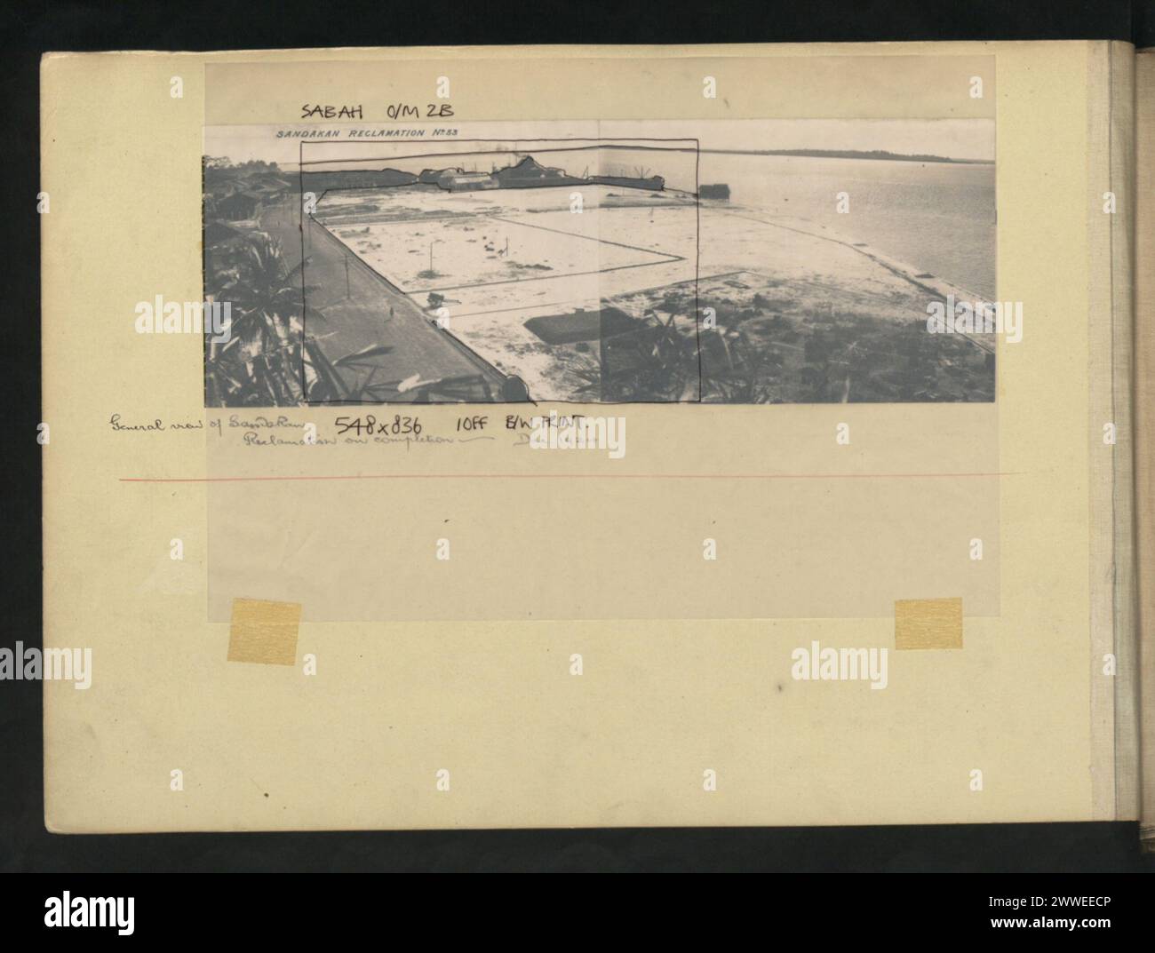 Description: Sandakan Reclamation No 53. General View of Sandakan ...