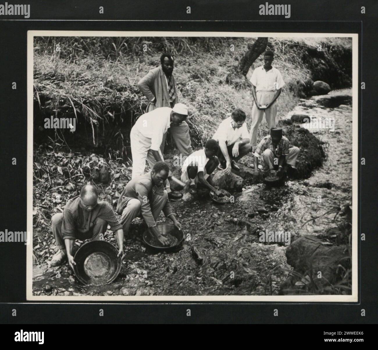 Description: Panning - the classic method of prospecting for gold and ...