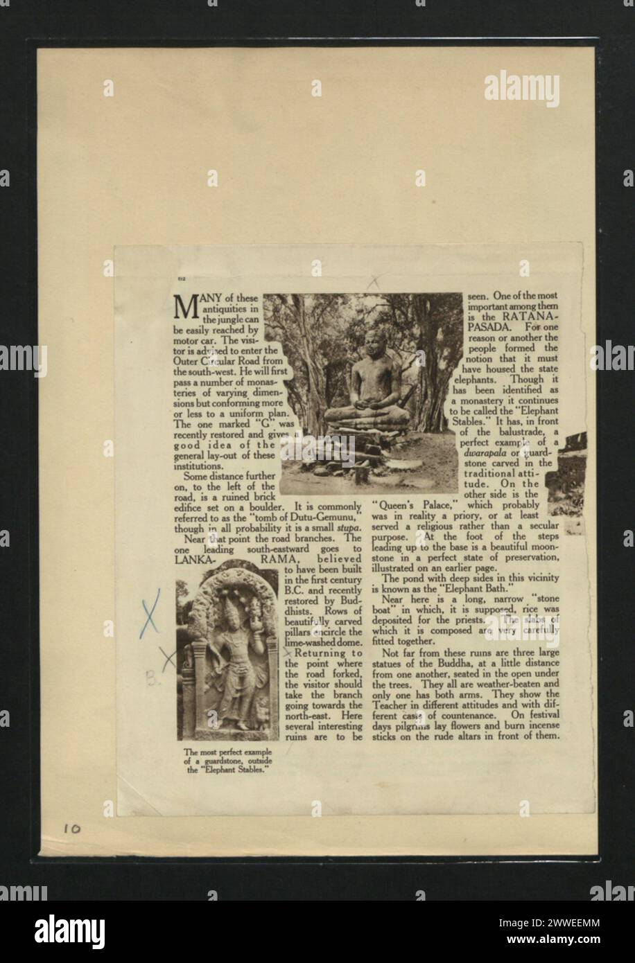 Description: Newspaper cutting Location: Ceylon asia, srilanka, ceylon ...