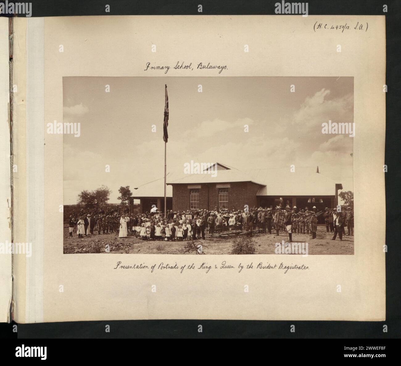 Description: Primary School, Bulawayo. Presentation of Portraits of the ...