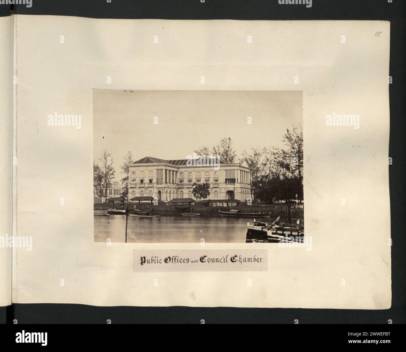 Public offices and Council Chamber in Malaya, showing administrative ...