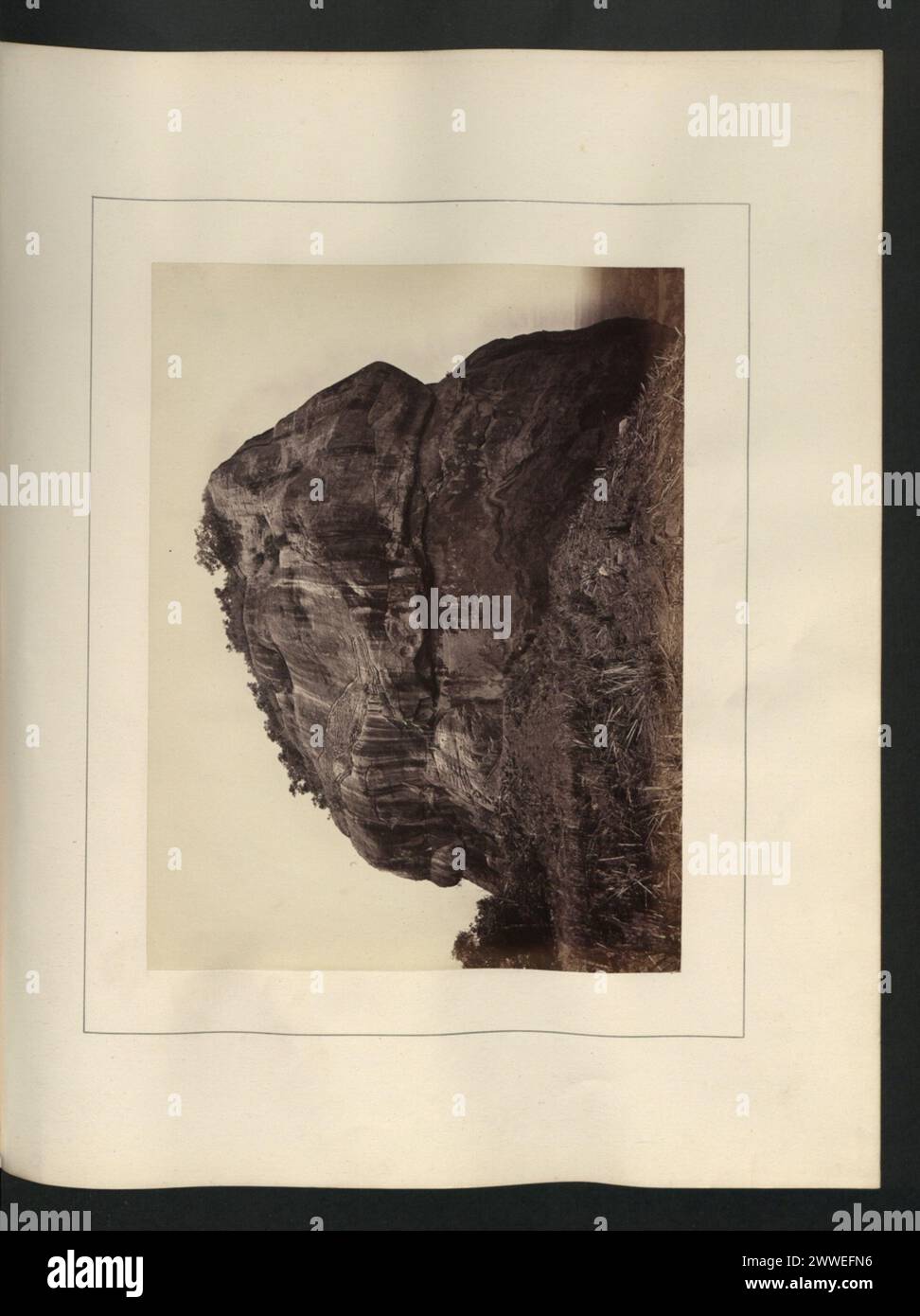 Description: Sigiria. The Fortified Rock. North view, shewing the ...