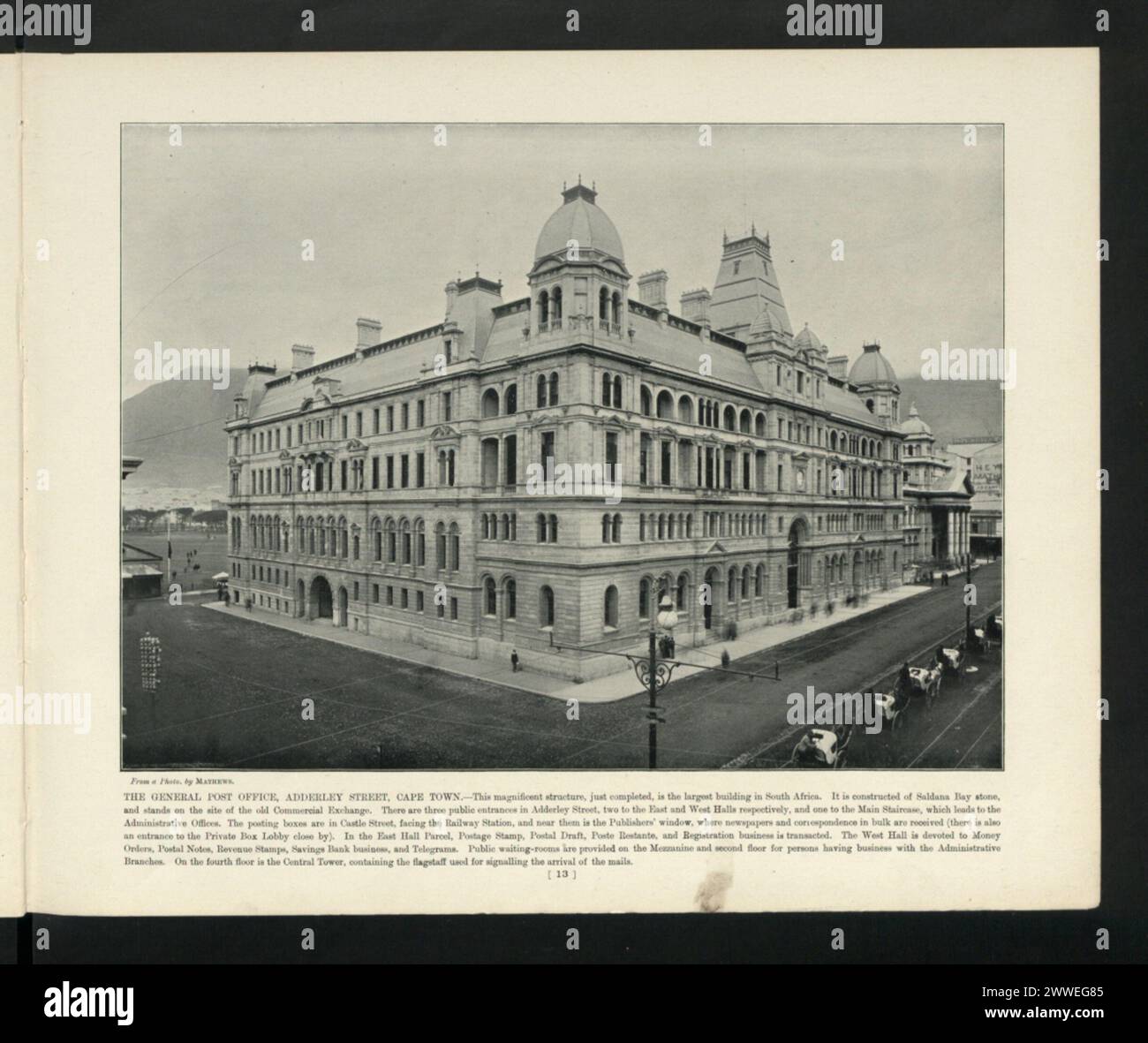 Description: The General Post Office, Adderly Street, Cape Town ...