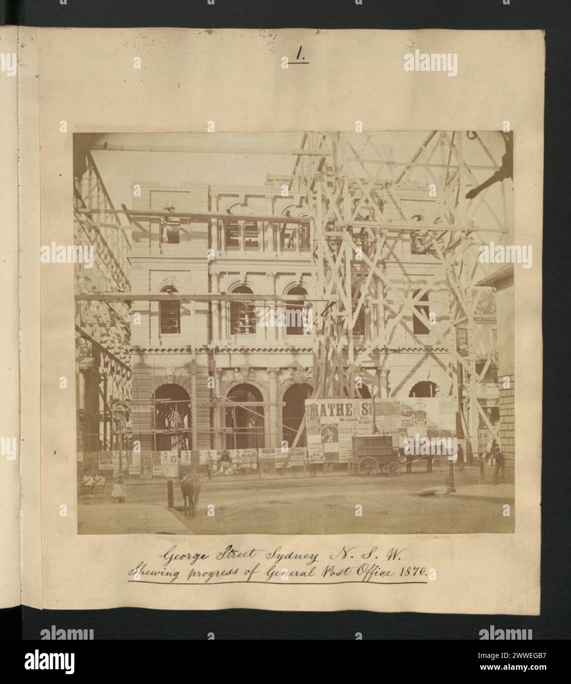 Description: General Post Office, Progress of 1870. Location: Sydney ...