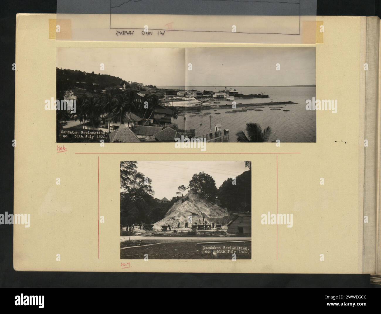 Description: Sandakan Reclamation. 31st July 1922. Location: Sandakan ...