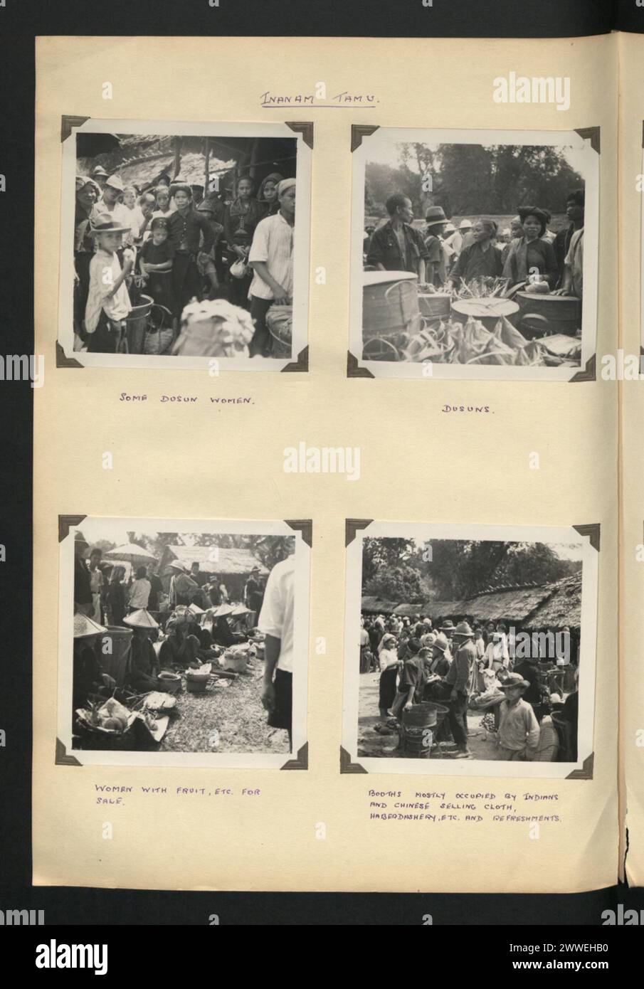 Description: Inanam Tamu. Some Dusun women. Location: Inanam, Borneo ...
