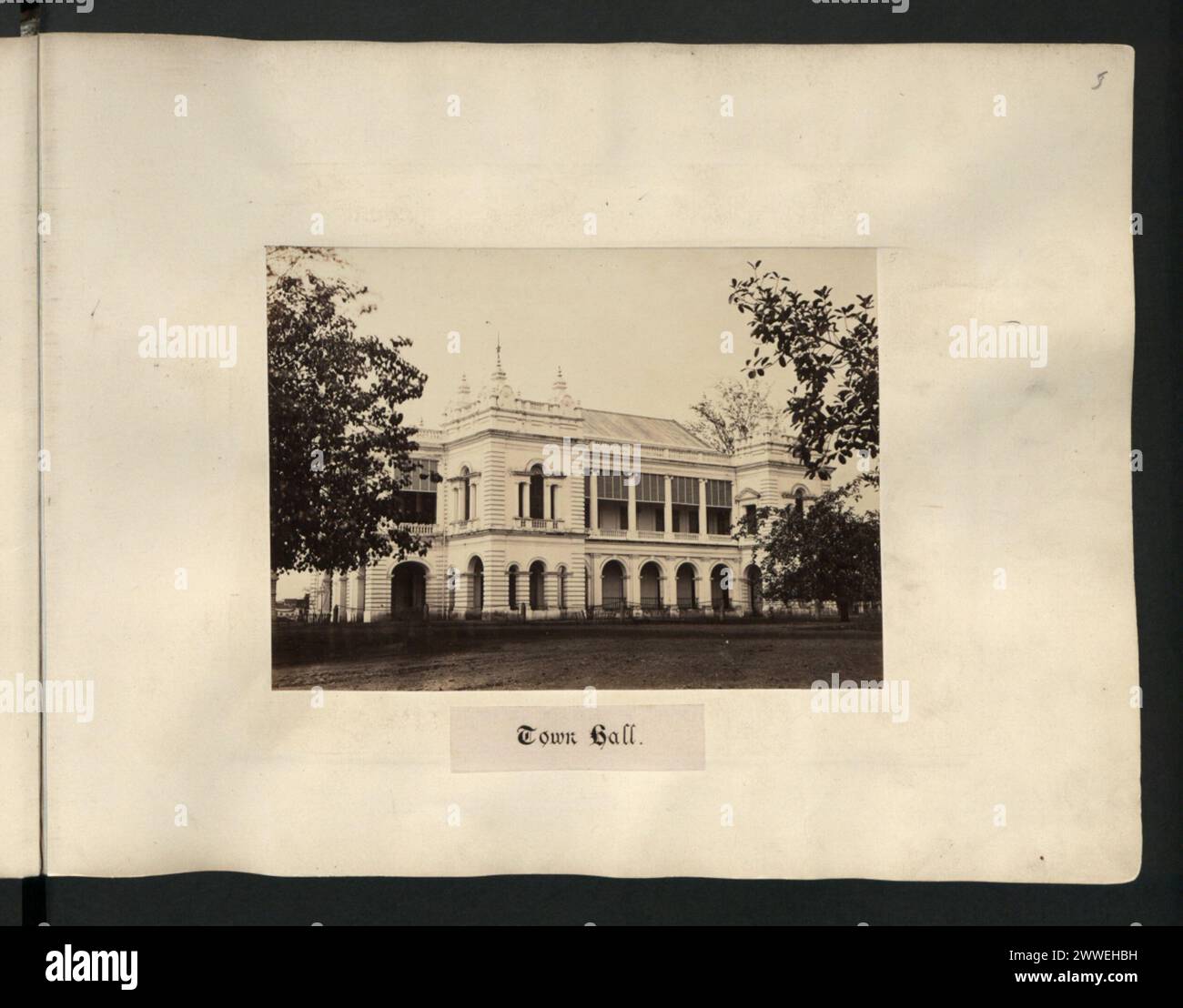 The Town Hall in Malaya, built between 1860-1900, served as a central ...