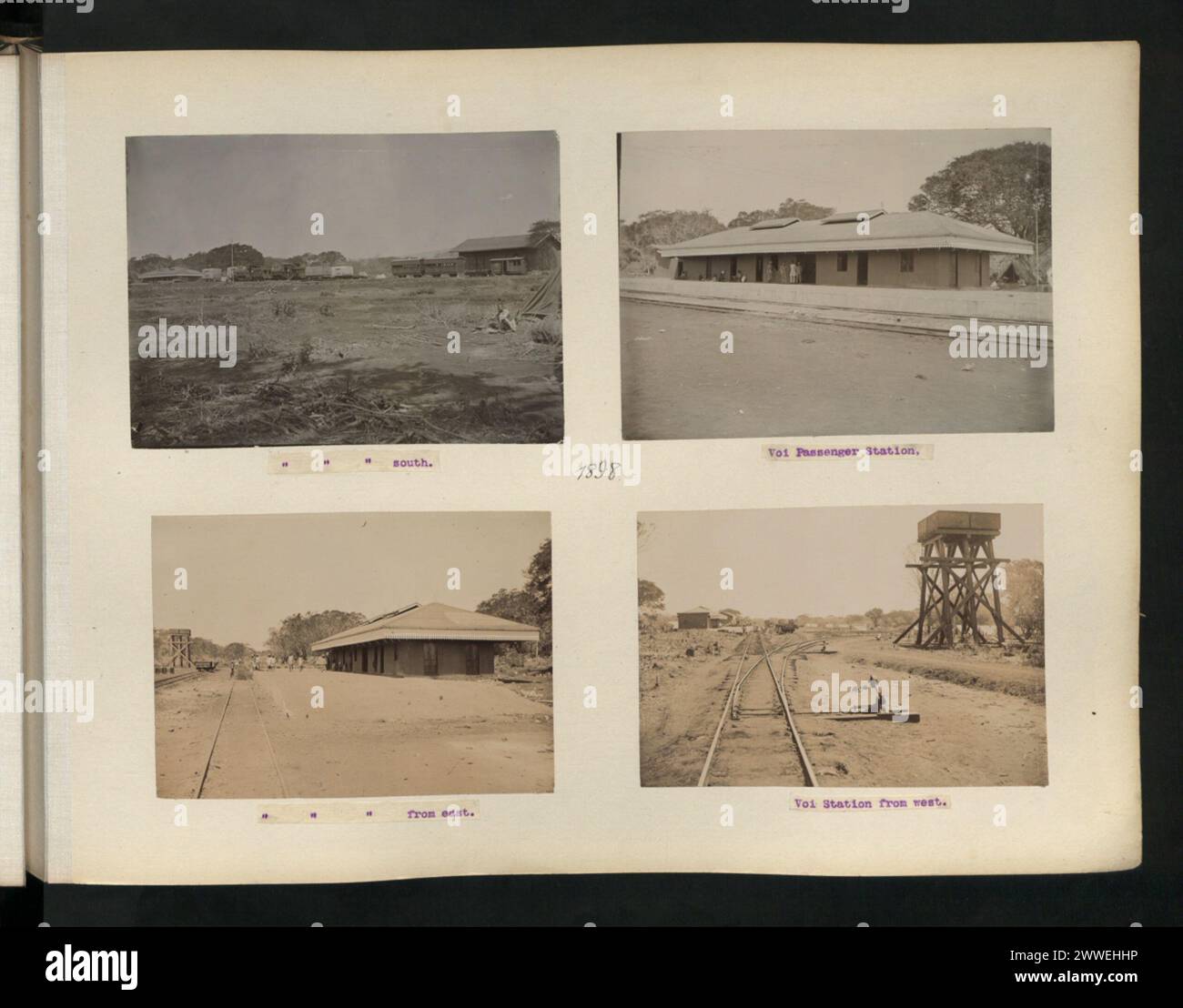 Images show Voi Station and Voi Passenger Station in Voi, Uganda, from ...