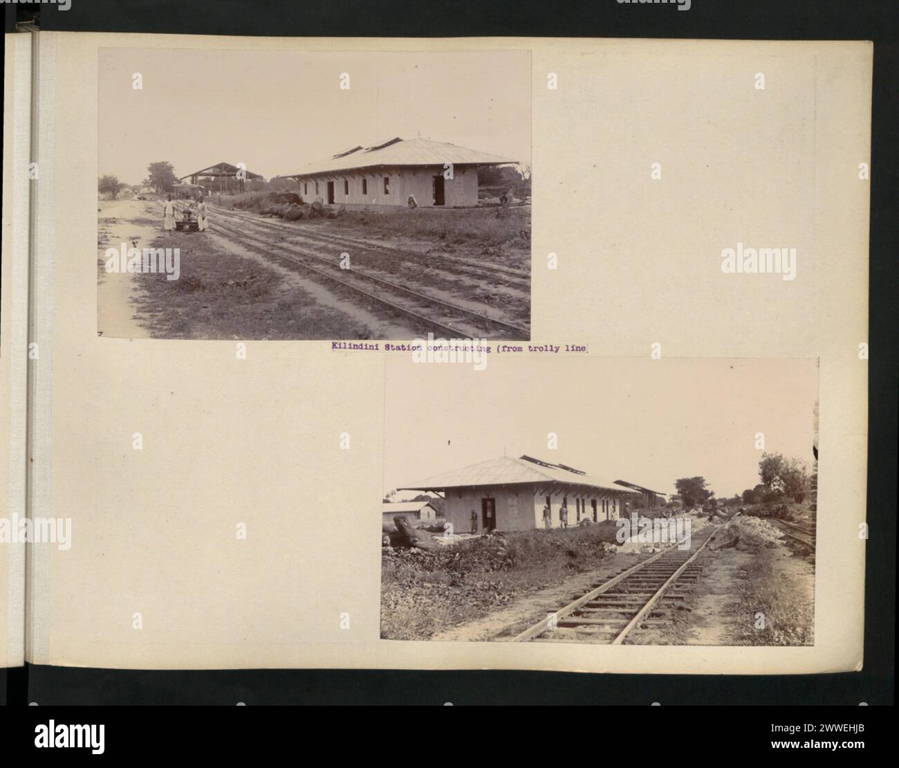 Description: Kilindini Station constructing (from trolly line. Location ...