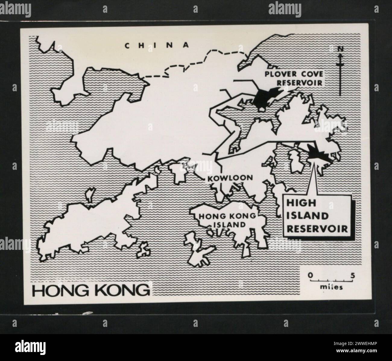 Description: Another Sea Reservoir For Hong Kong. A map shows the location of the new reservoir ...