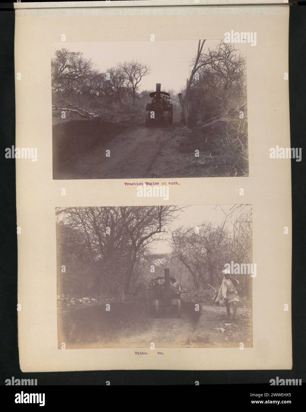Description: Traction Engine at Work. ugandarailway, africa Stock Photo ...