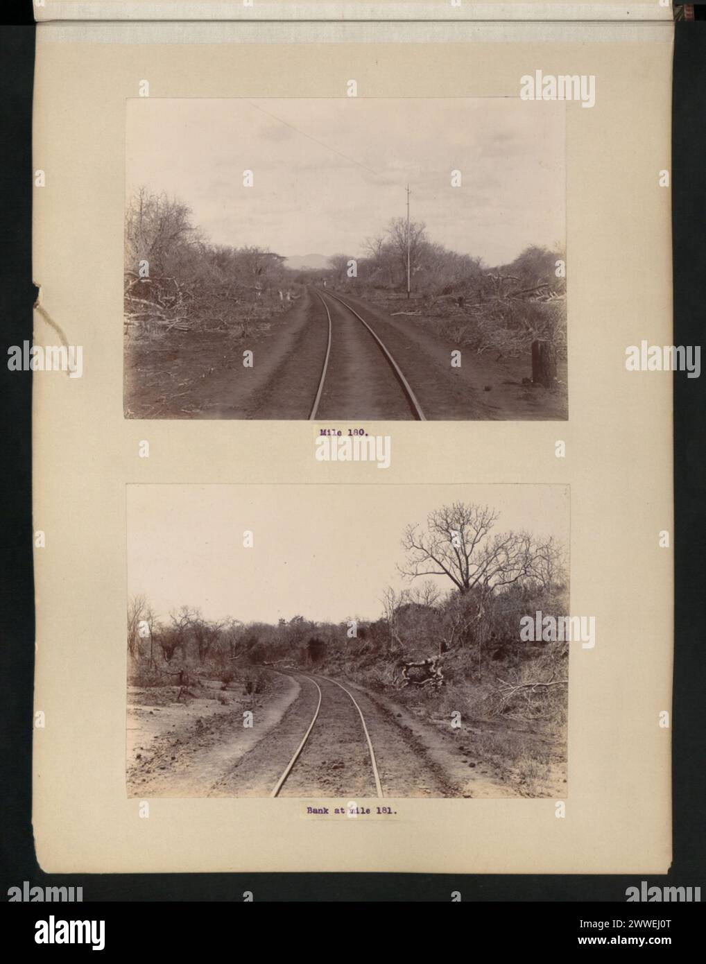 Description: Mile 180. Description: Bank at mile 181. ugandarailway, africa Stock Photo - Alamy