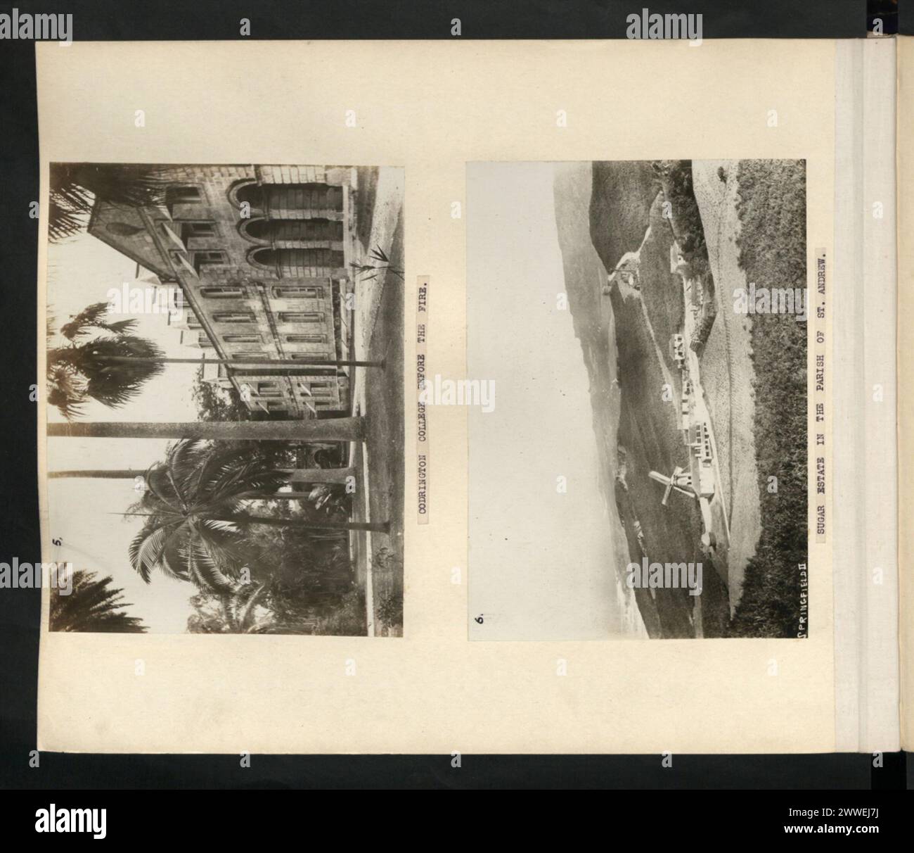 Description: Codrington College before the fire. Location: Barbados ...