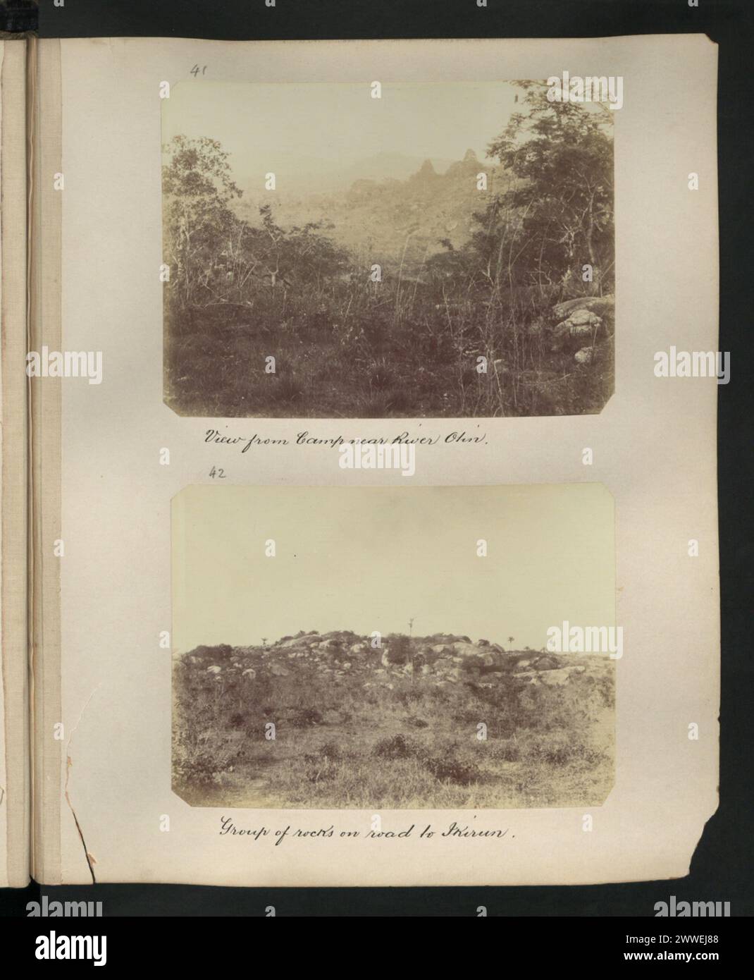 Description: View from Camp near River Ofin. Description: Group of ...