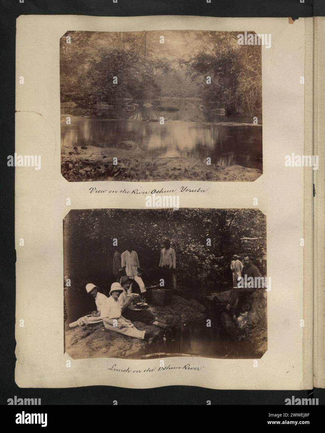 The River Oshun in Yoruba land features flowing water, surrounding ...