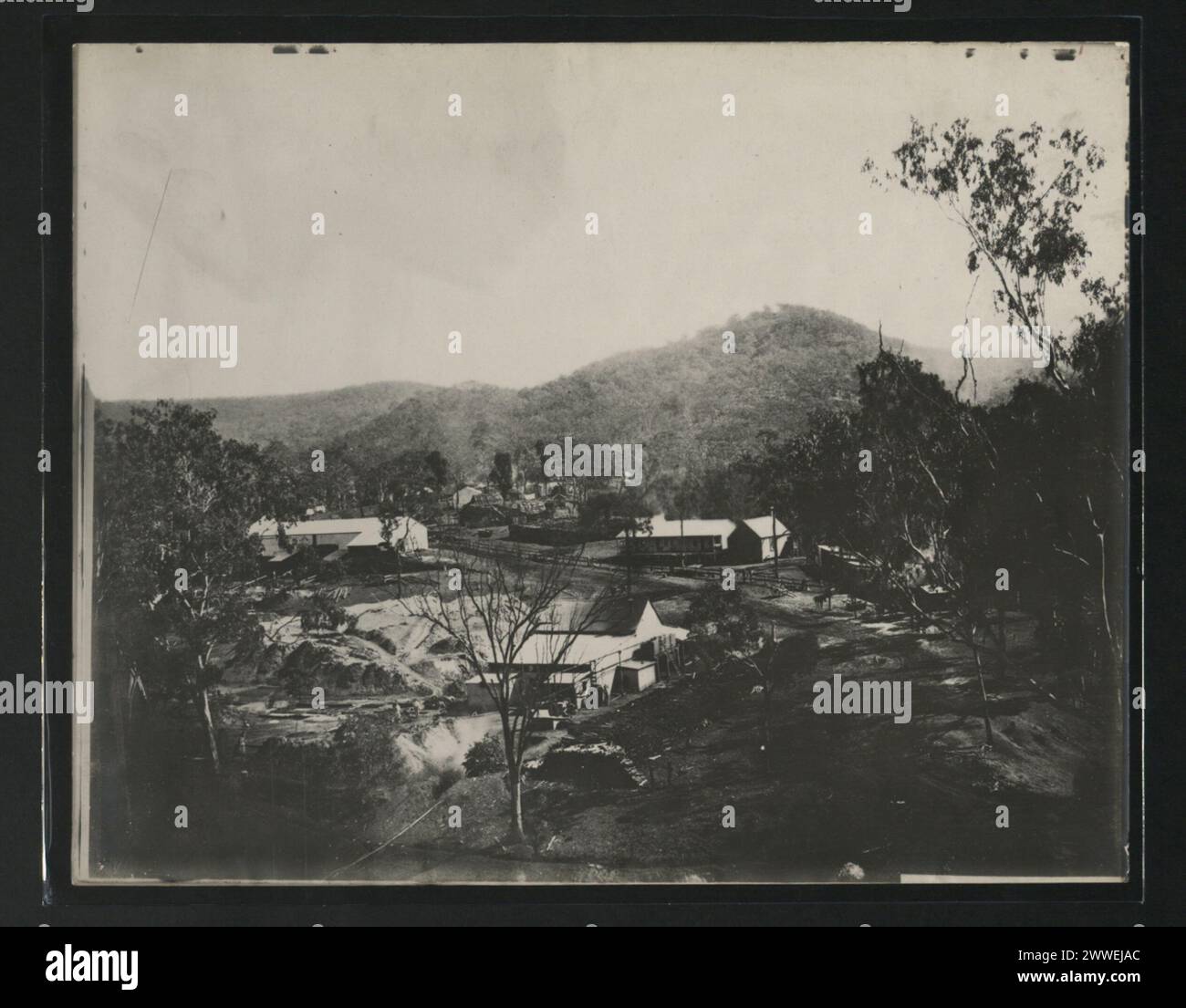 Description: 350 mt Morgan mine & works in 1884 Location: Mount Morgan ...