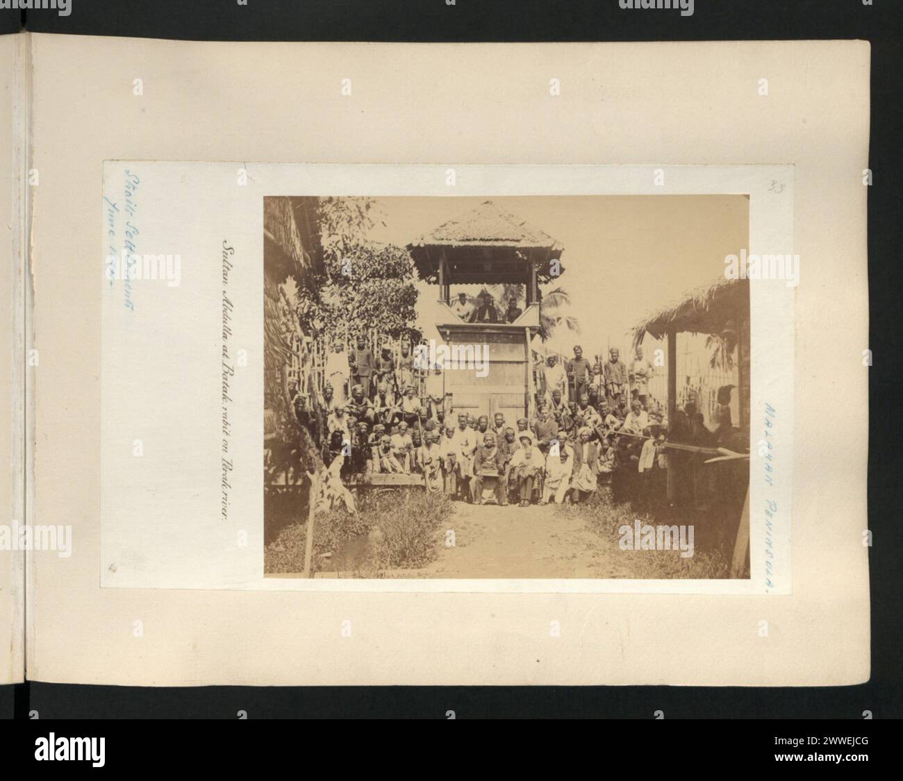 Description: Malayan Peninsula. Sultan Abdulla at Batak rabit on Perak ...
