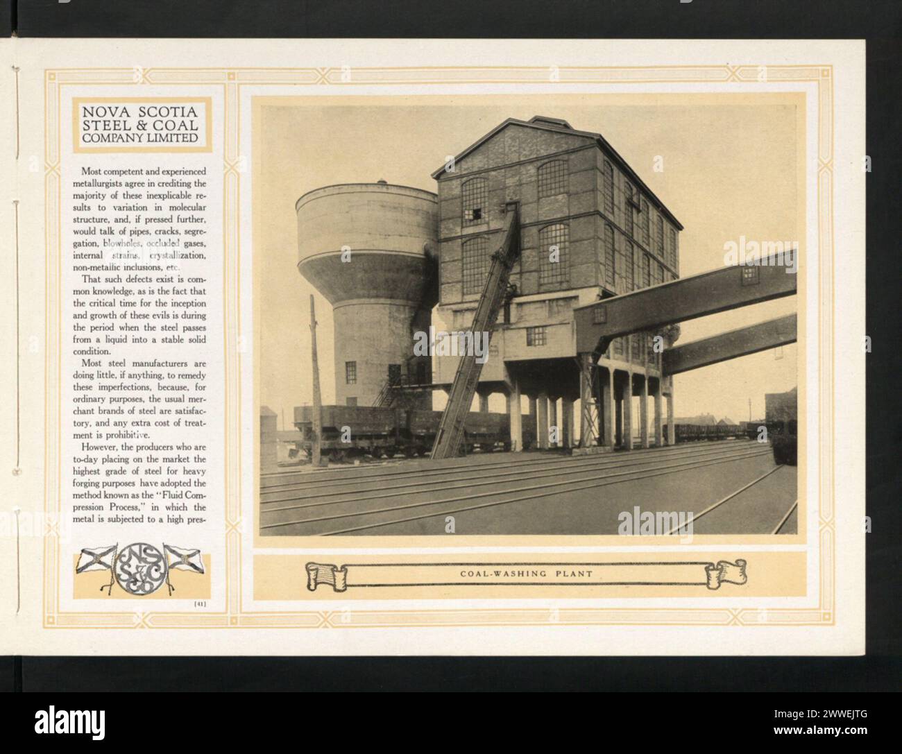 Coal-washing plant at Nova Scotia Steel & Coal Company Limited in Nova ...