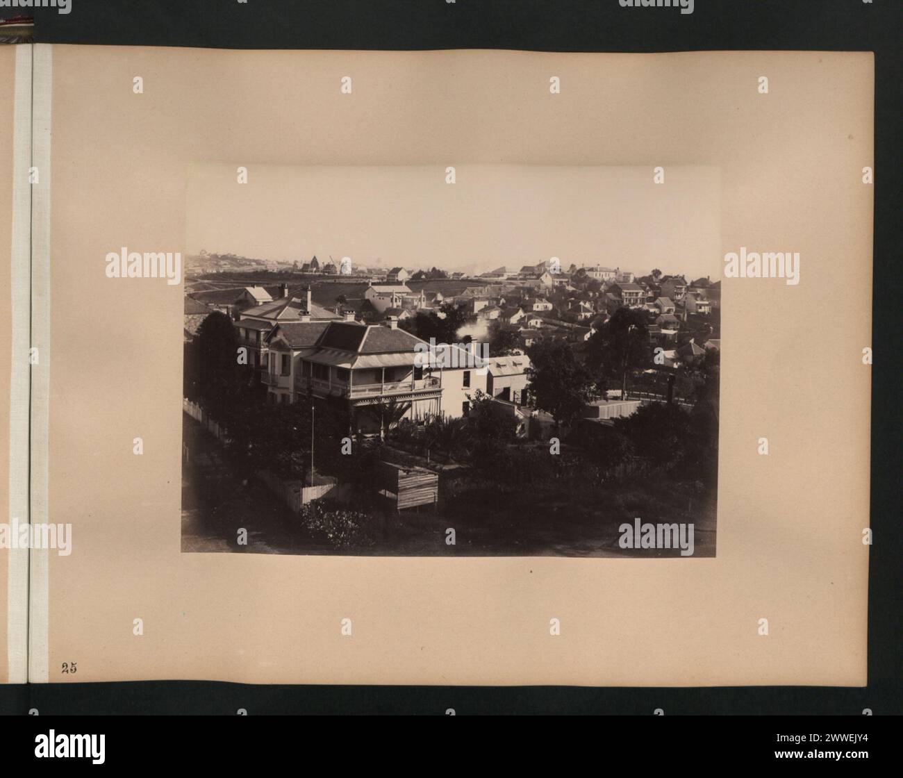 Photograph of Wickham Terrace, Brisbane, from the Observatory looking ...