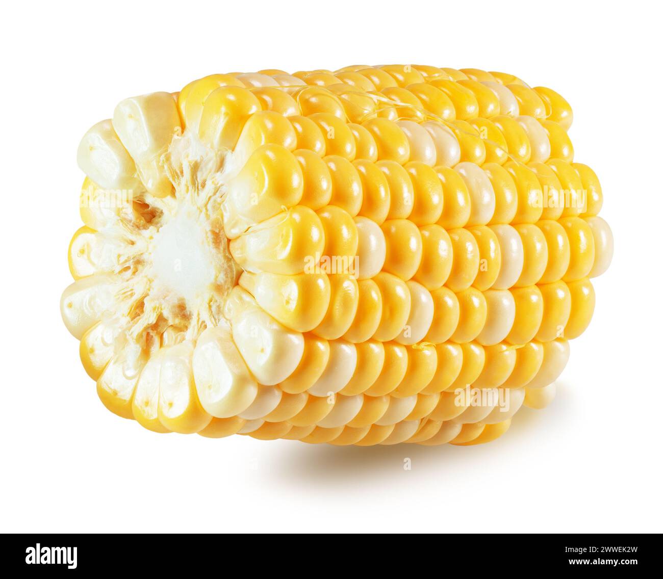 ear corn isolated on the white background. Clipping path Stock Photo ...