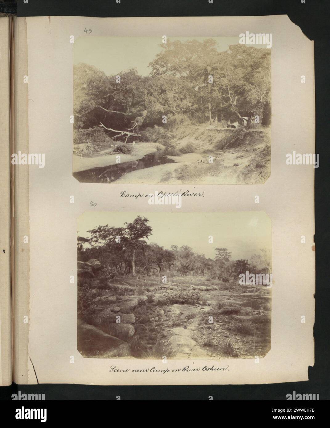 Description: Camp on Opiki River. Description: Scene near Camp on River ...