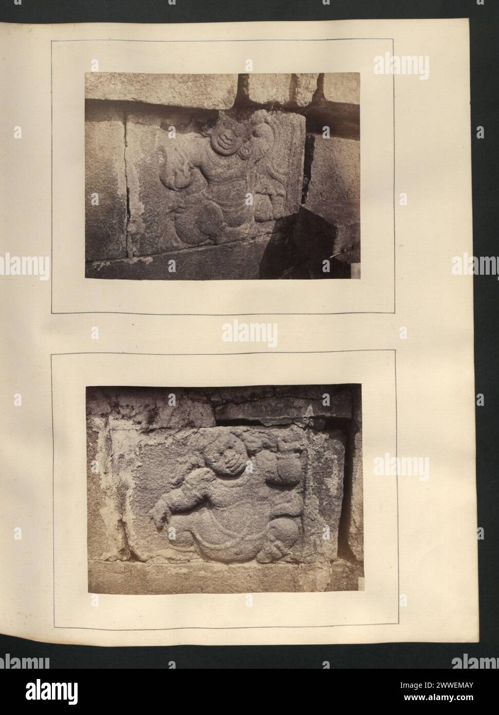 Description: Anuradhapura. The Isurumuniya. Mural sculpture on east ...