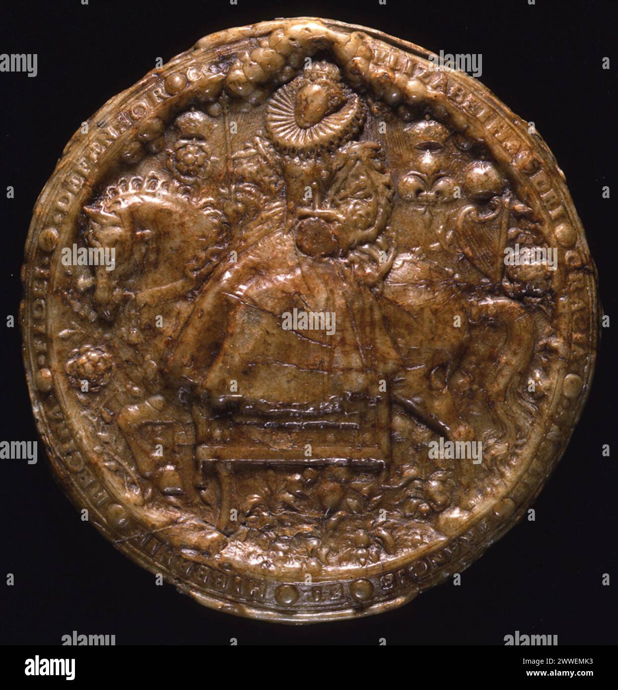 Great Seal of Elizabeth I Description: Obverse (front) of the Great ...
