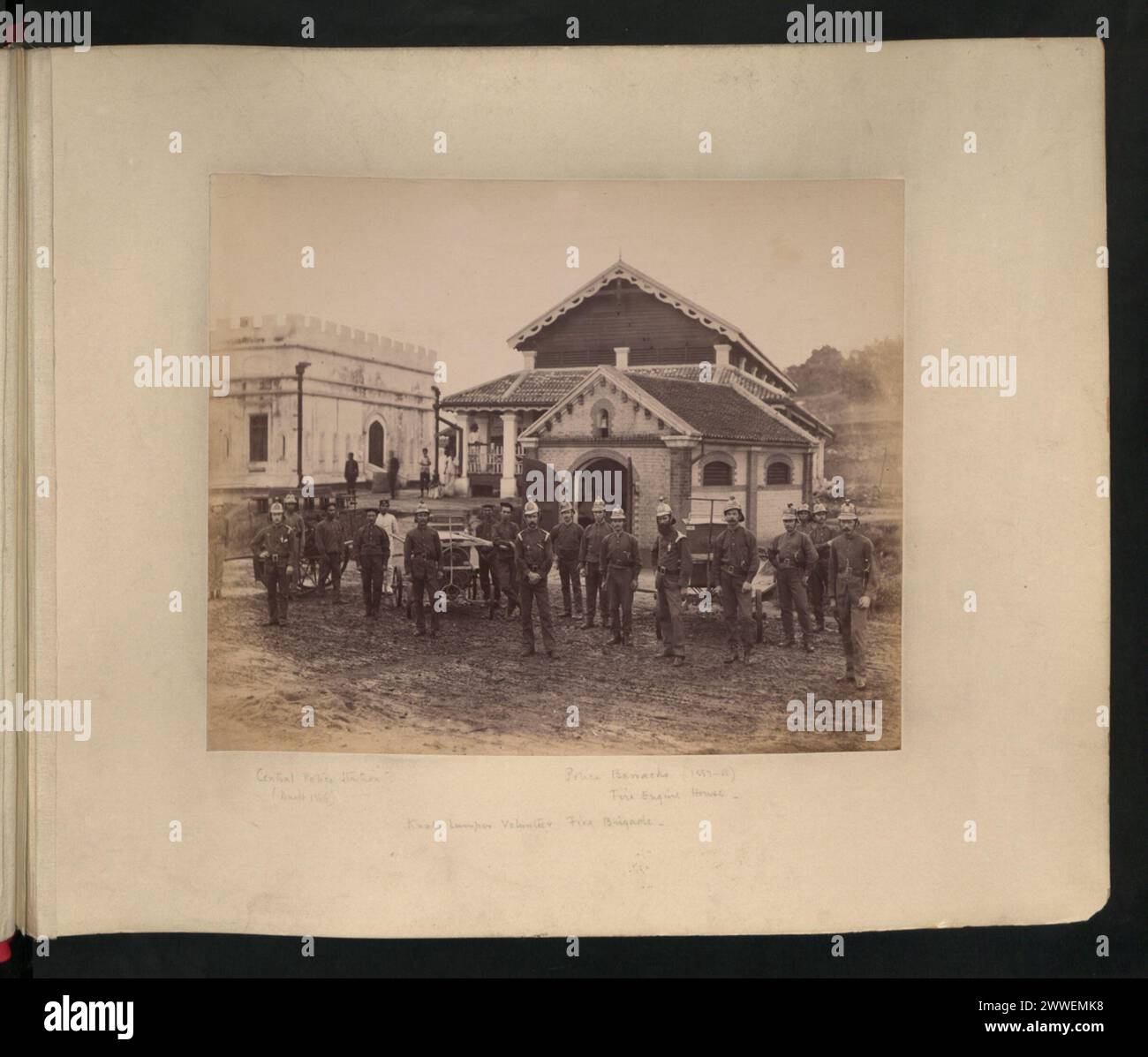 Description: Central Police Station (built 1886). Police Barracks (1887 ...